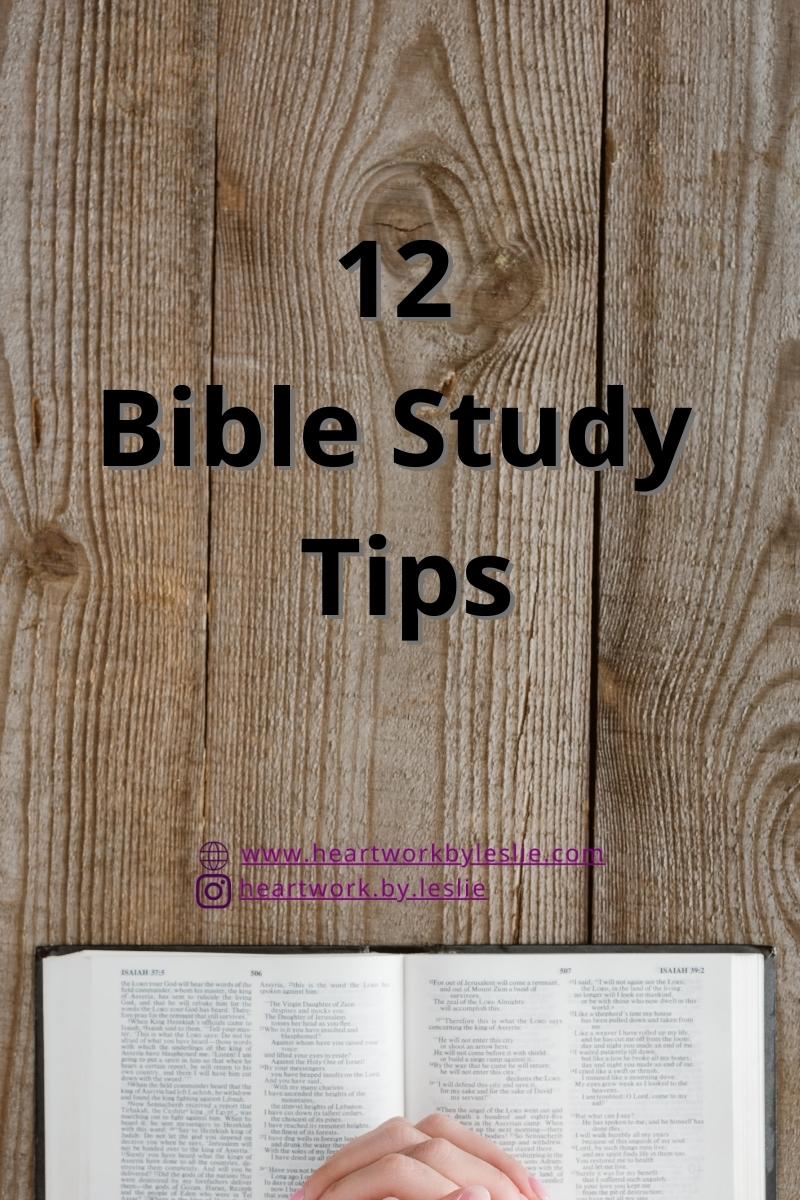 12 Bible Study Tips - Blog